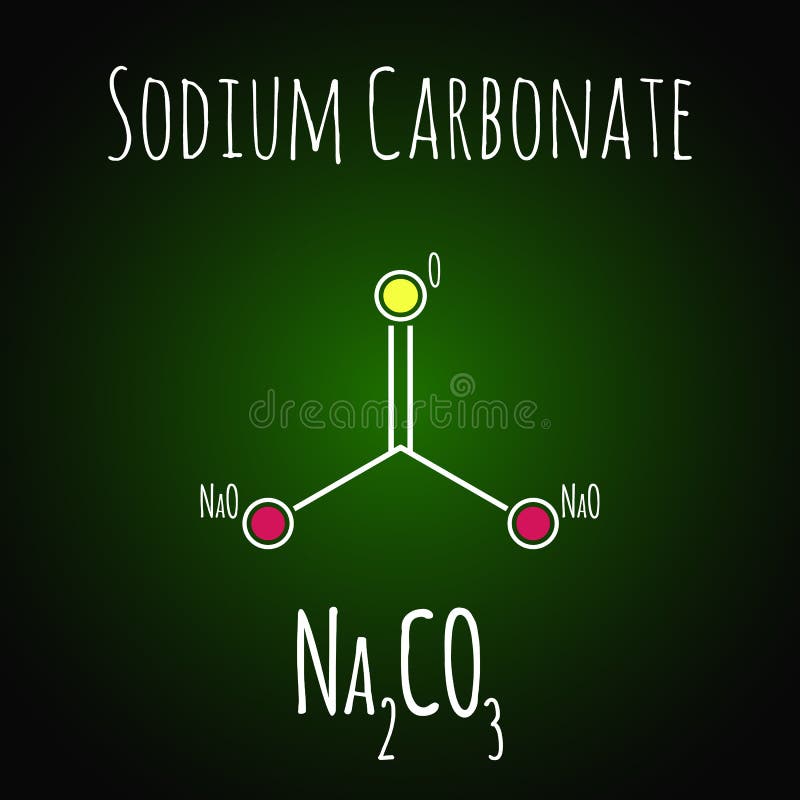 Carbonate De Sodium, 2D Structure Illustration M?dicale De Vecteur ...