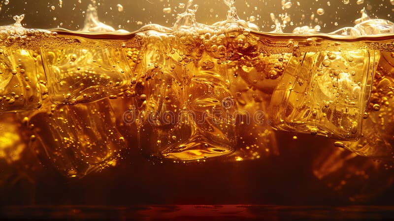 Carbonated Drink Concept Soda Water Bubbles Exploding Underwater with ...