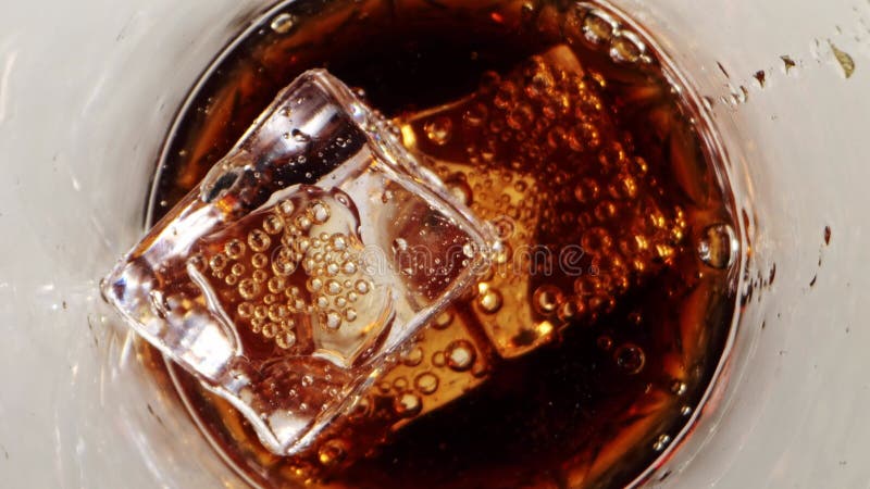Coke with Bubbles in the Glass Stock Video - Video of beverage, drink ...