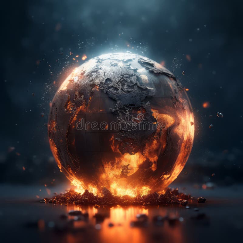 Burning Earth Globe Stock Illustrations – 1,878 Burning Earth Globe ...