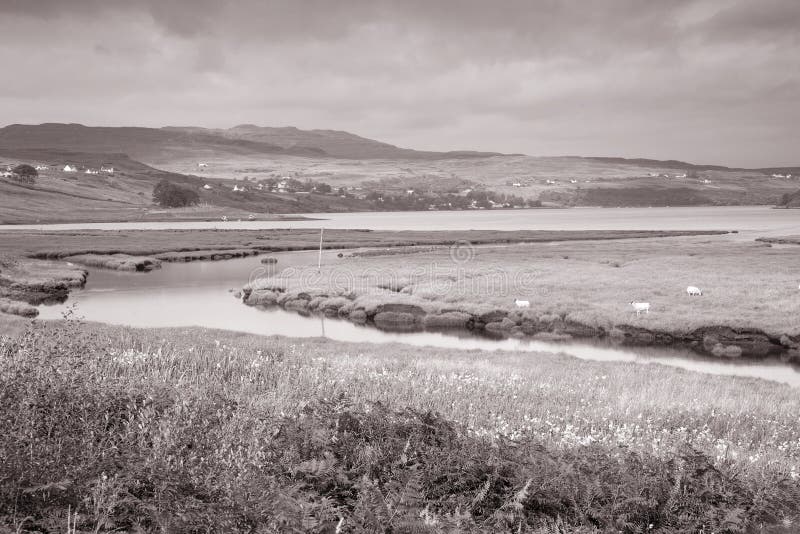 Carbost; Isle of Skye stock photo. Image of river, harport - 28534126