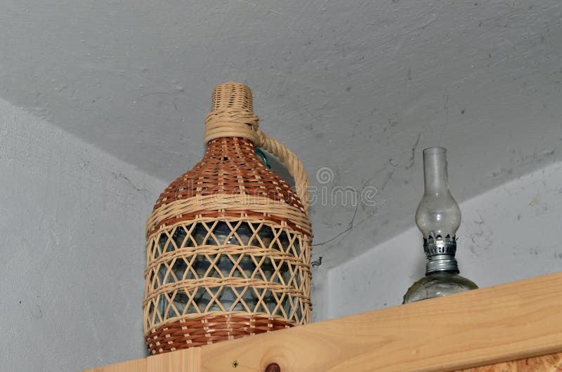 Empty Carboy in Rustic House Stock Image - Image of homemade, bottling ...