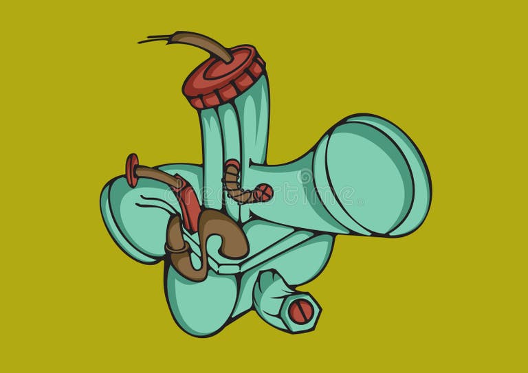 Carburator Vector Art stock vector. Illustration of gasoline - 64998057