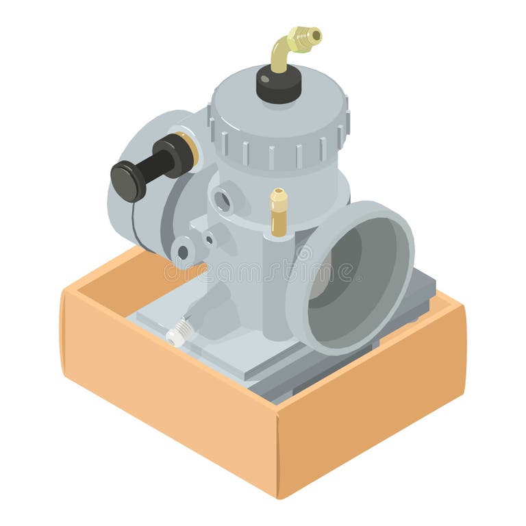 Carburetor Icon, Isometric Style Stock Vector - Illustration of ...