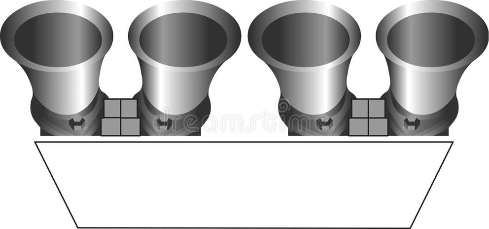 Carburetor Vehicle Intake Manifold Diffusers Stock Vector ...