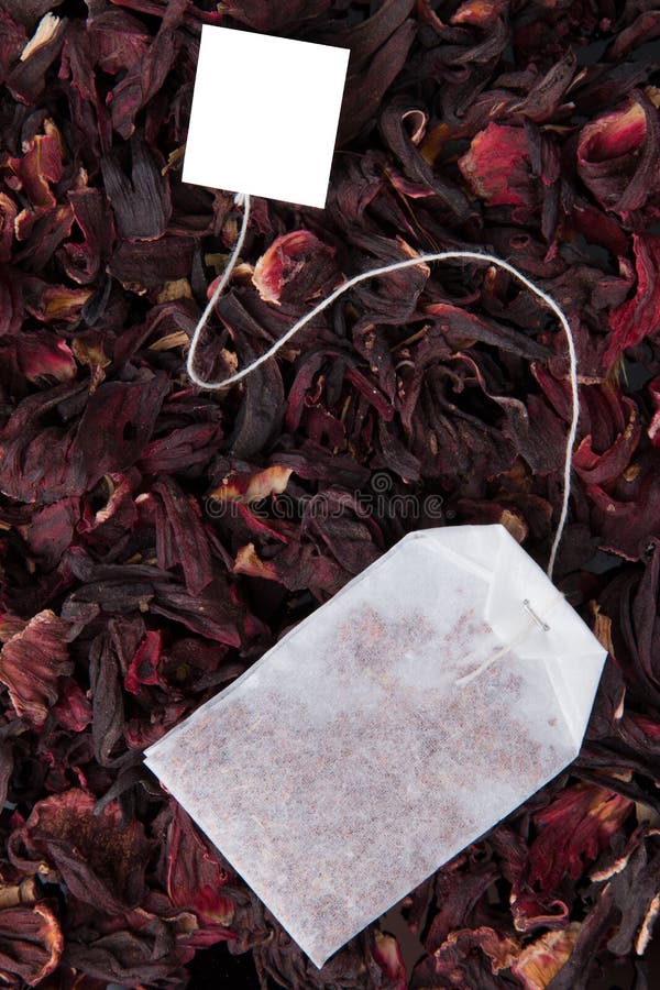 Carcade Closeup. Karkade Tea in a Bag Stock Photo - Image of creative ...