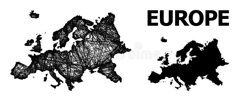 Carcass Map of Europe stock illustration. Illustration of europe ...