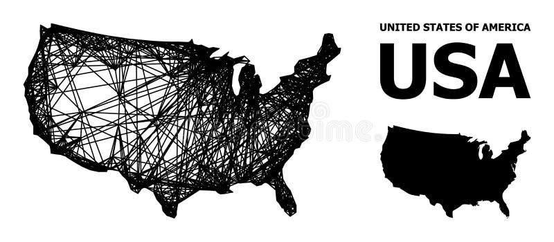 Carcass Map of USA stock illustration. Illustration of nation - 162286569