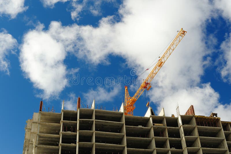 Carcass Of A Residential Building Stock Photo - Image of build, money ...