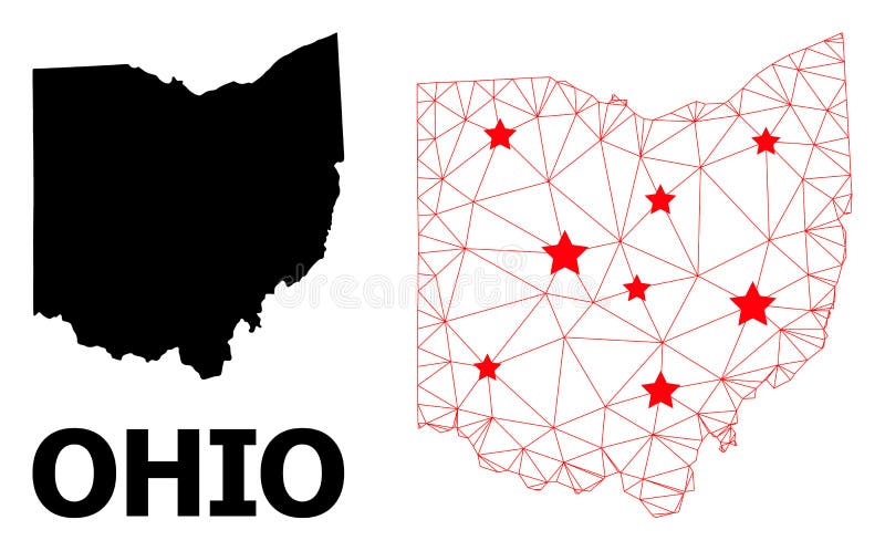 Ohio Map Star Stock Illustrations – 297 Ohio Map Star Stock ...