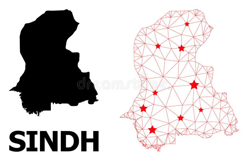 Dot Pattern Map of Sindh Province Stock Vector - Illustration of circle ...