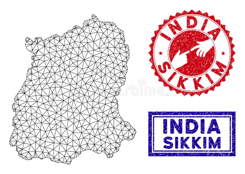 Sikkim Map Stock Illustrations – 365 Sikkim Map Stock Illustrations ...