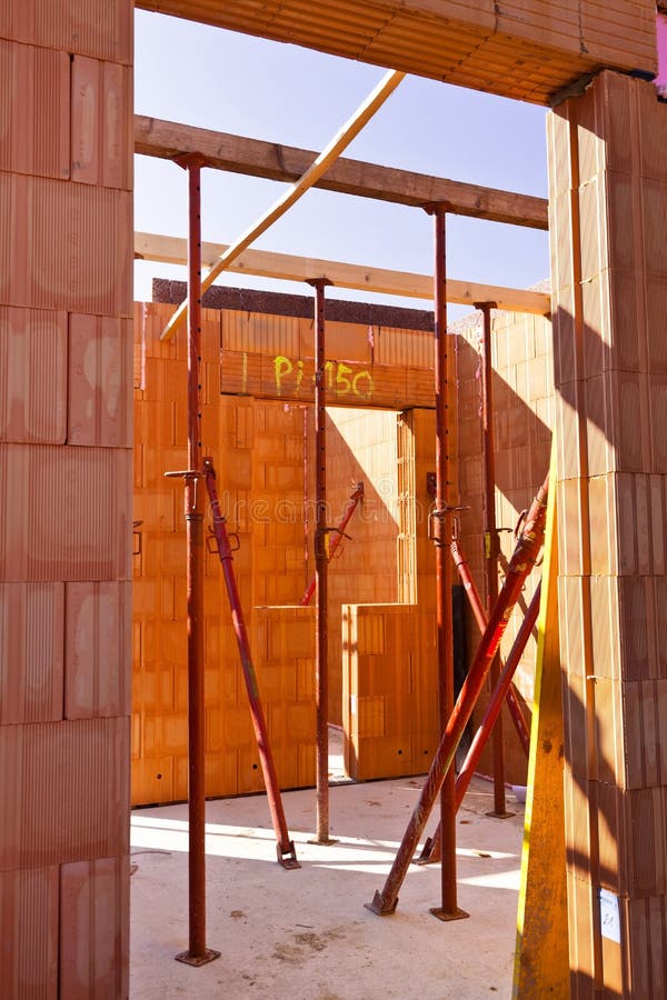 Carcass of a Residential Building Stock Image - Image of build, house ...