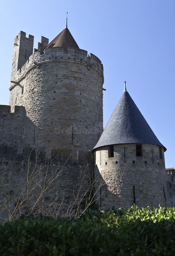 Carcassone Castle stock photo. Image of fortification - 23814670
