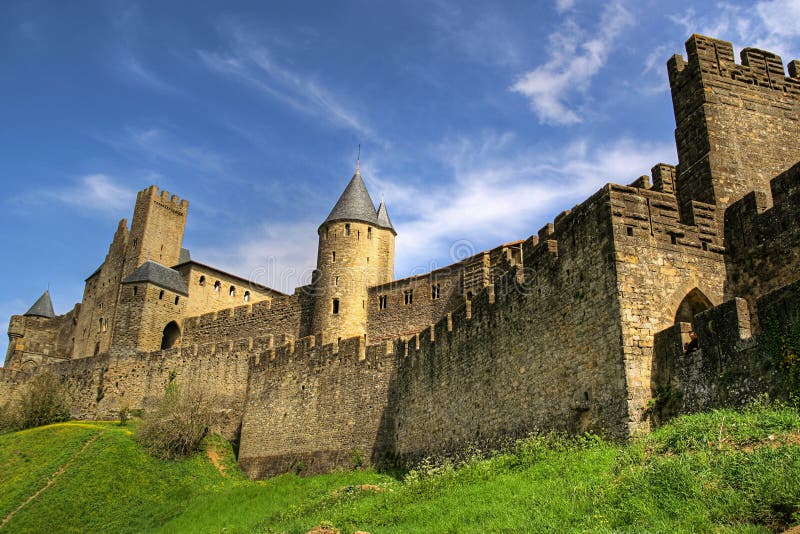 Carcassonne castle stock photo. Image of carcassonne, kings - 9129294
