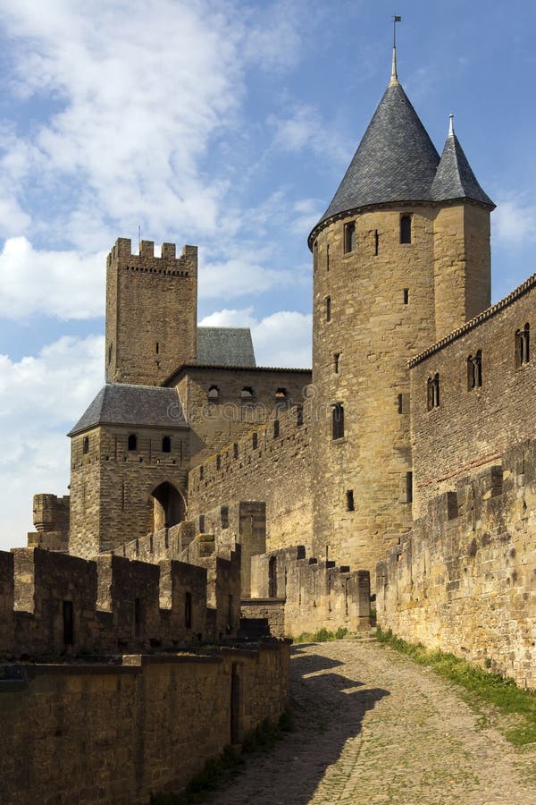 Carcassonne Citadel - France Stock Photo - Image of carcassonne ...