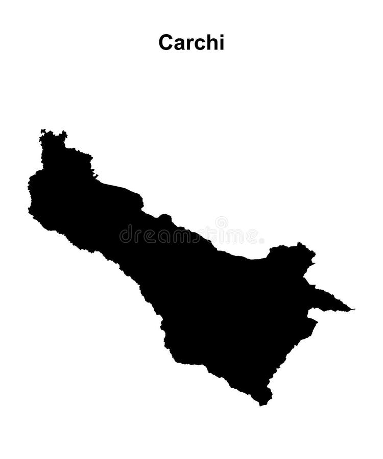 Carchi outline map stock vector. Illustration of cartography - 360358360