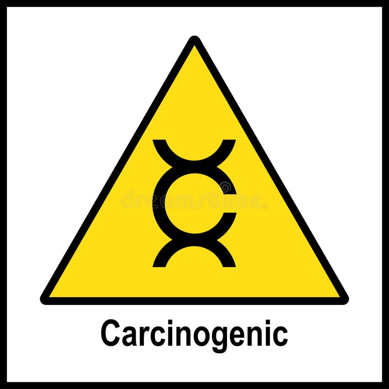 Carcinogenic logo design stock vector. Illustration of editable - 382776003