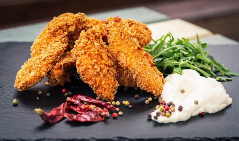 Cardápio De Frango Fast Food Crispy Foto de Stock - Imagem de alimento ...