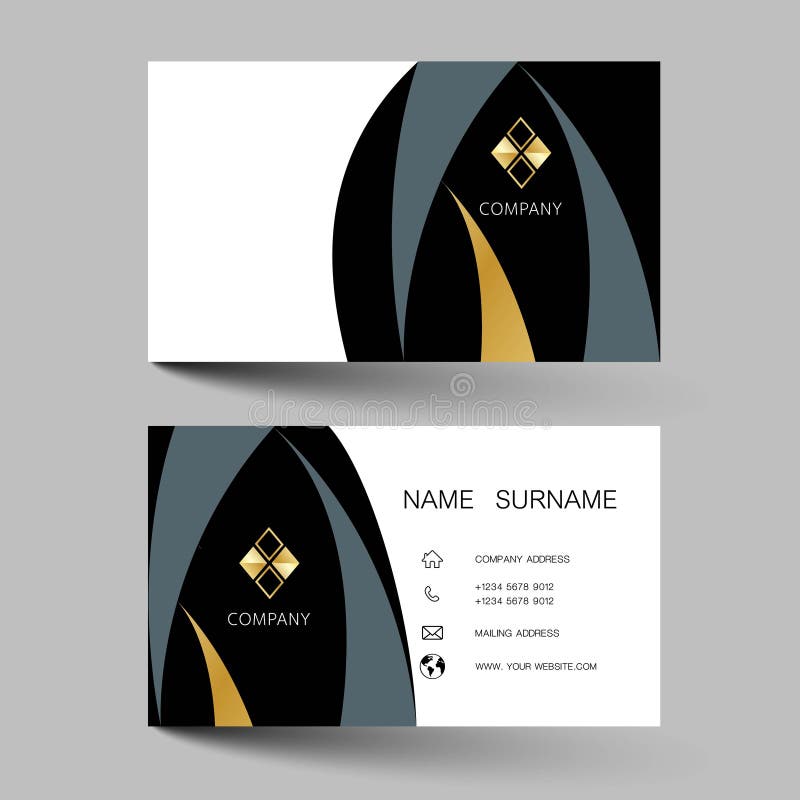 Modern Business Card Template Design. with Inspiration from the ...