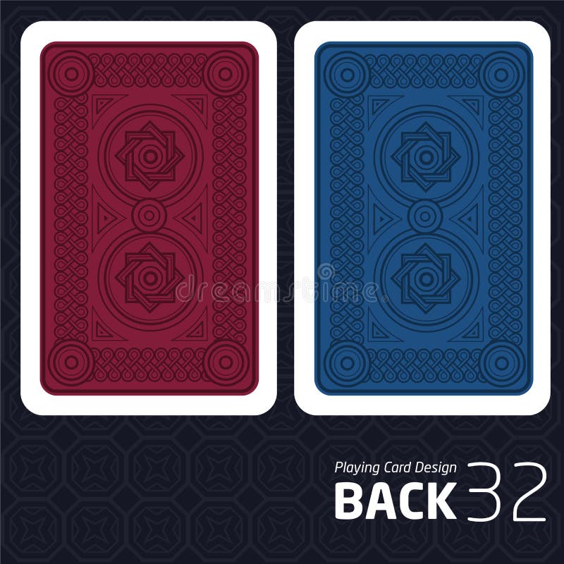 The Reverse Side of a Playing Card for Blackjack Other Game with a ...