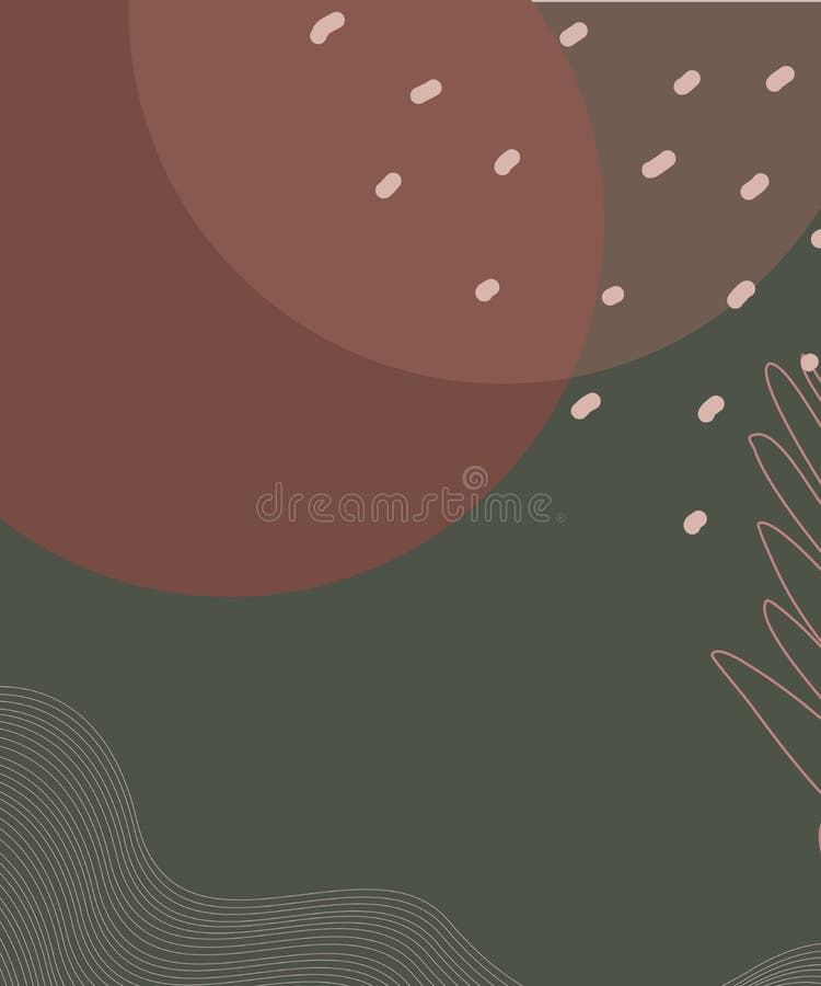 Card Background Dim Light Circle Shape with Flat Cartoon Style Stock ...