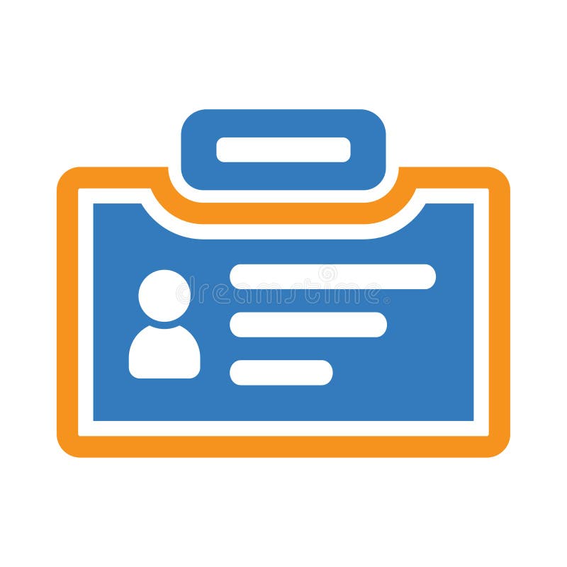 Card, Badge, Id, ID Card Icon Stock Vector - Illustration of office ...