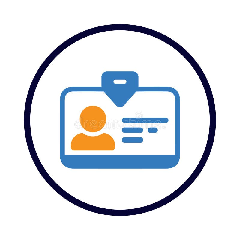 Card, Badge, Id, ID Card Icon Stock Vector - Illustration of employee ...