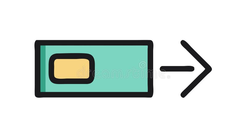 Card Being Ejected from Slot Icon, Transaction Move, Vector Design ...