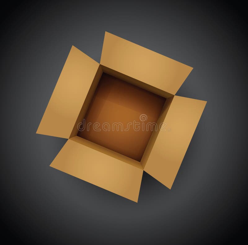 Card board box stock vector. Illustration of parcel, inside - 50451809