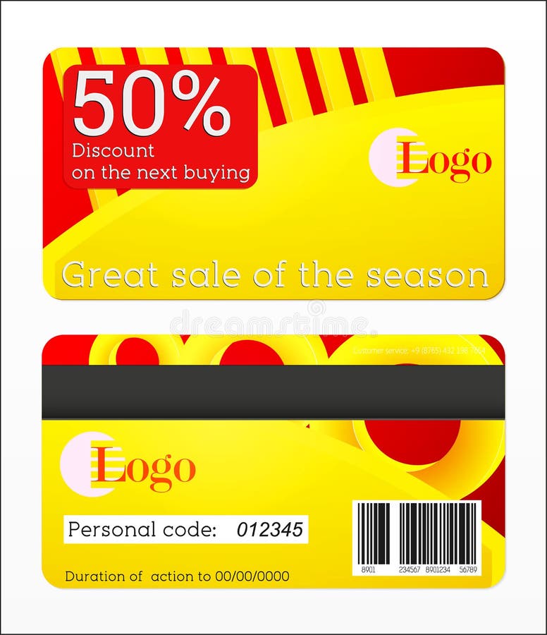 Card of the bonus program stock vector. Illustration of present - 69934429