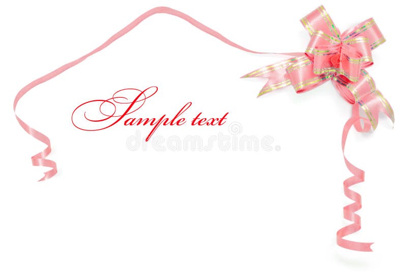 Card Border from Red Ribbon Stock Illustration - Illustration of card ...
