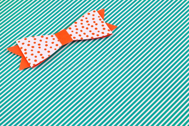 Card bow on paper stock photo. Image of cardboard, packing - 70313386