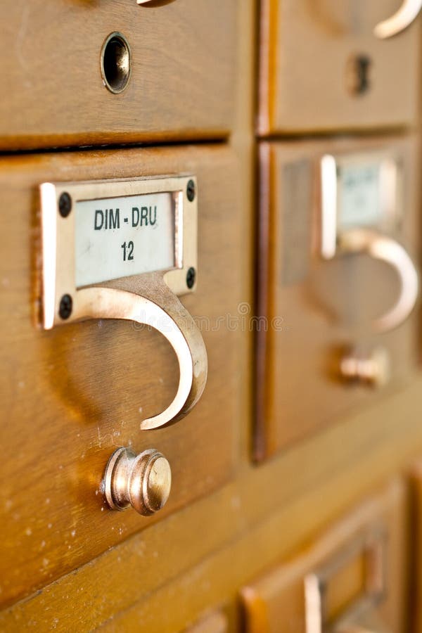 Card Catalog stock image. Image of alphabetized, catalog - 26102365
