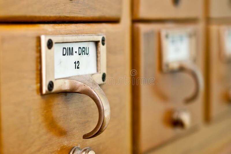 Card Catalog stock image. Image of alphabetized, cards - 26102367