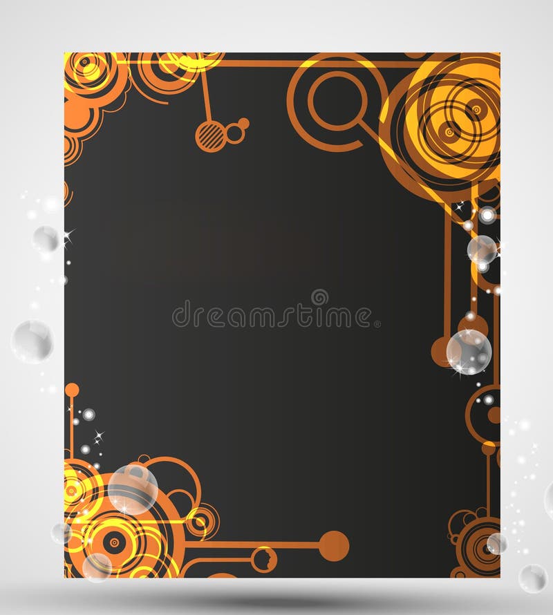 Card with circle pattern stock vector. Illustration of cover - 21744847