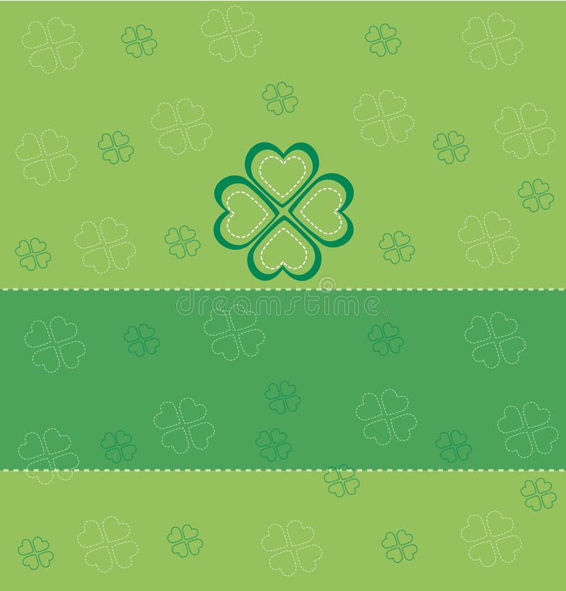 Card With Clover Picture. Image: 8557313