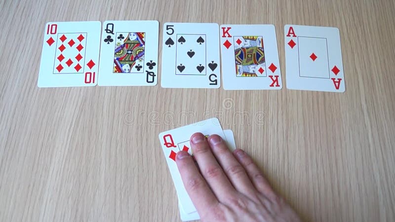 Card Combination is Royal Flush. Stock Video - Video of real, color ...