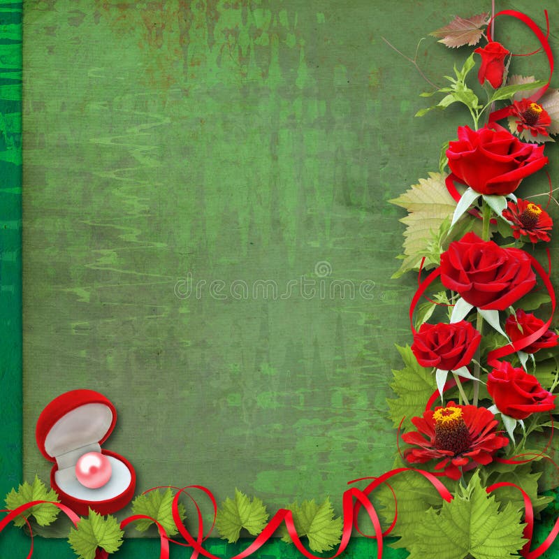 Card for Congratulation or Invitation Stock Illustration - Illustration ...