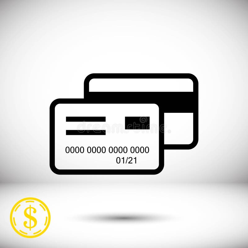Card Credit Icon Stock Vector Illustration Flat Design Stock Vector ...