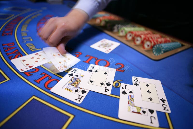 Card Deler Blured Hand Casino Stock Photo - Image of fingers, 1person ...