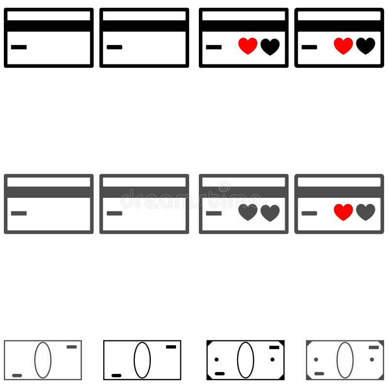 Card and Denomination - Icon. Stock Vector - Illustration of business ...