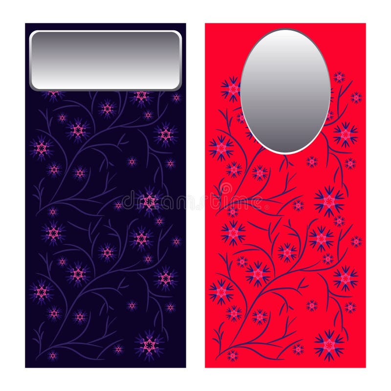 Card Design Elements Frame Postcard Stock Vector - Illustration of ...