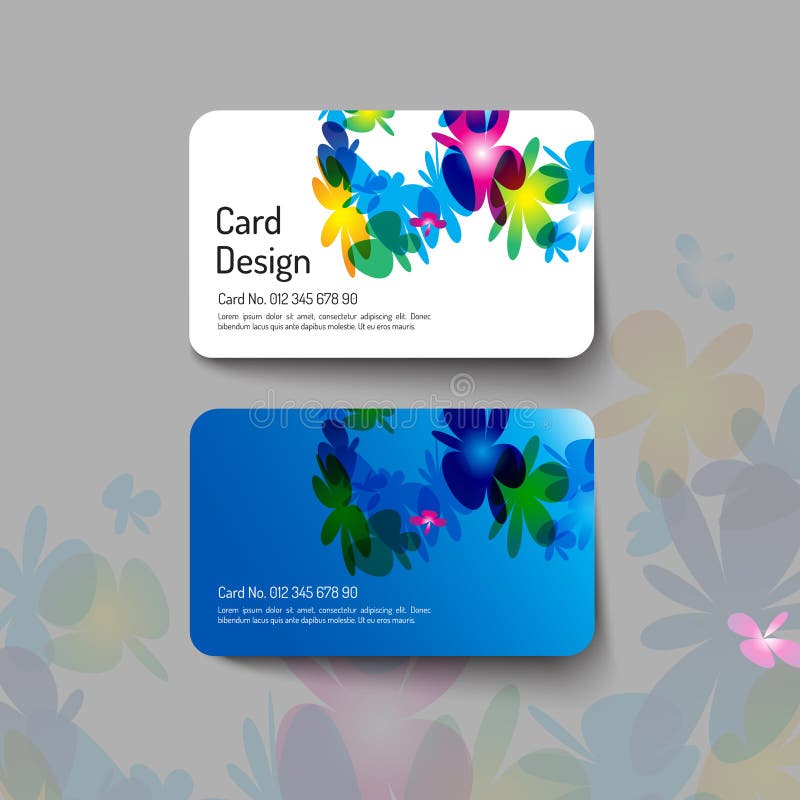 Card Design with Sweet Flower Concept Stock Vector - Illustration of ...