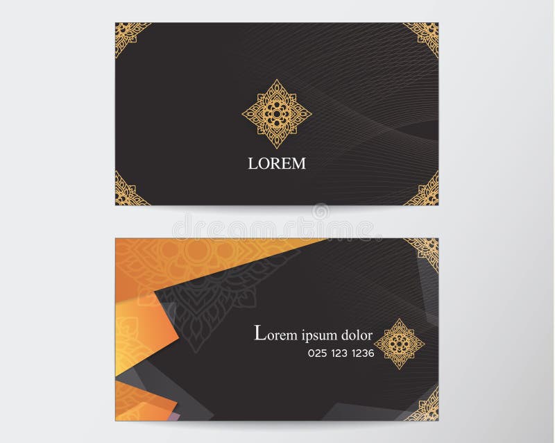 Card Design Template Abstract Creative Thai Style Stock Vector ...