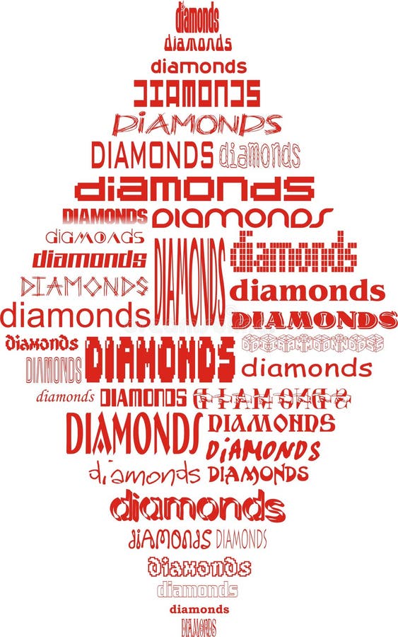 Card diamonds stock vector. Illustration of word, graphical - 6182514