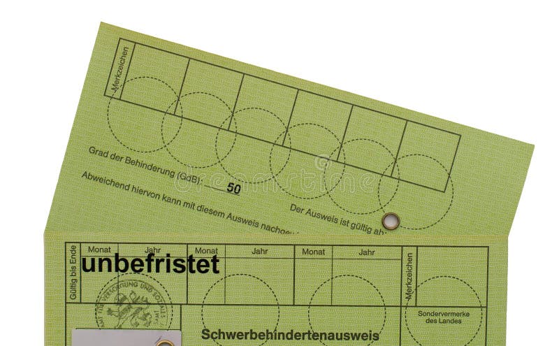 Card for disabled persons stock image. Image of officially - 35256933