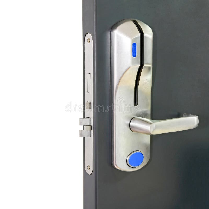 Card door lock stock photo. Image of locked, electronic - 10471718