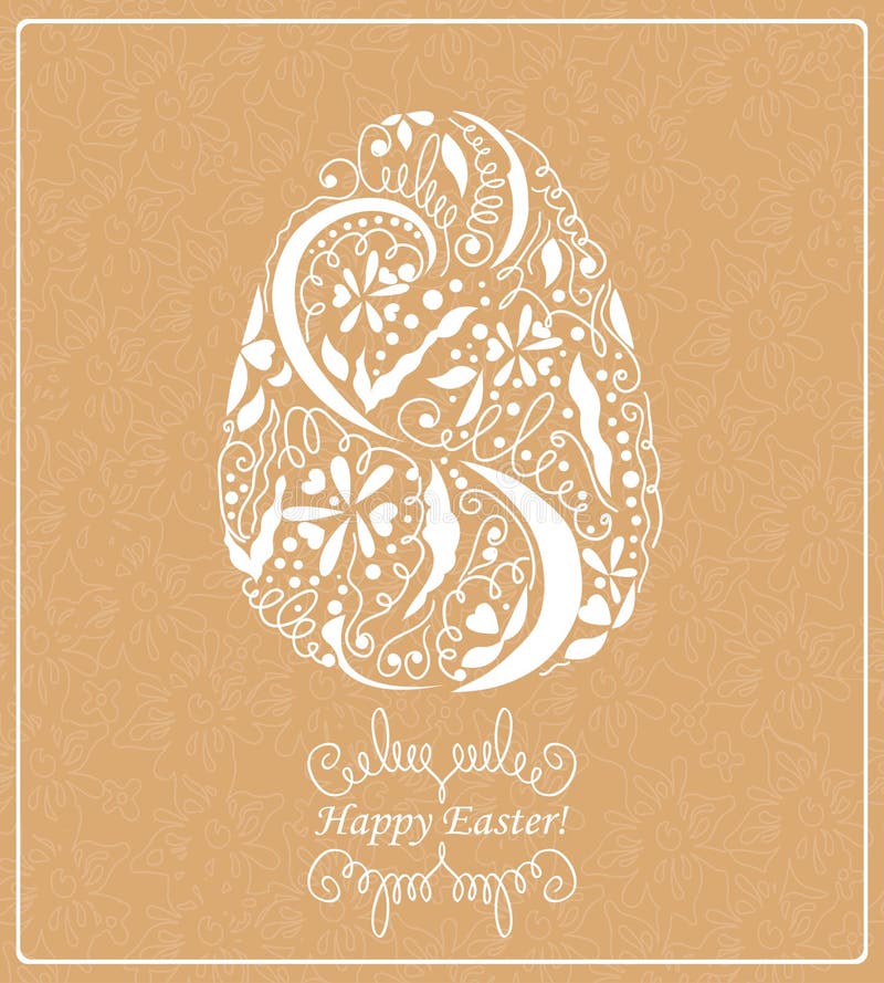 Card with Easter eggs stock vector. Illustration of plank - 49218330