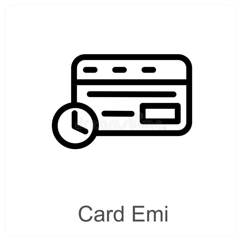 Card Emi stock illustration. Illustration of transaction - 340804794